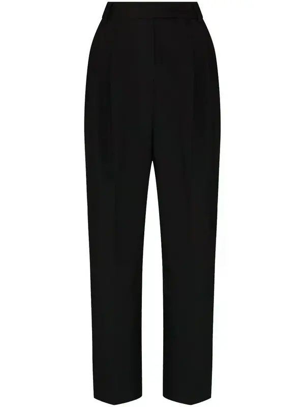 THE FRANKIE SHOP Bea Tailored Cropped Trousers - Black