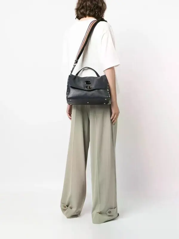 ZANELLATO Positano Leather Tote Bag - Blue