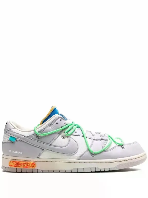 Nike X Off White Dunk Low Lot 26 Sneakers - Grey