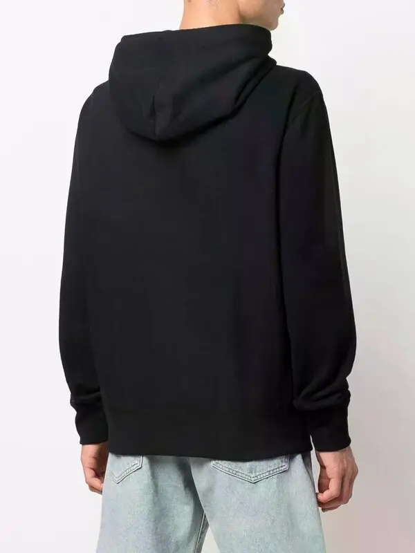 Polo Ralph Lauren Embroidered-logo Zip-up Hoodie - Black
