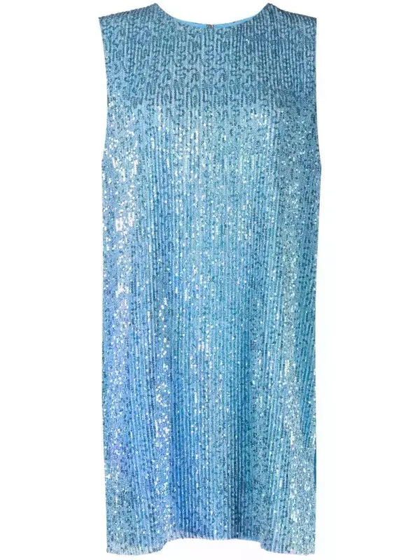 Stine Goya Isha Sequin-embellished Tunic Top - Blue