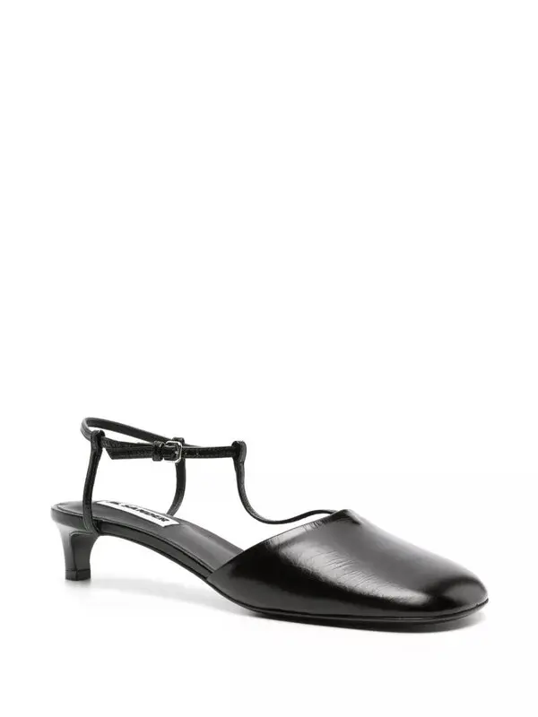JIL SANDER T-bar Leather Pumps