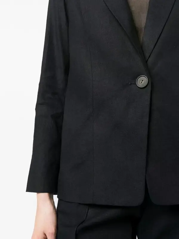 Vince Single-breasted Linen-blend Blazer