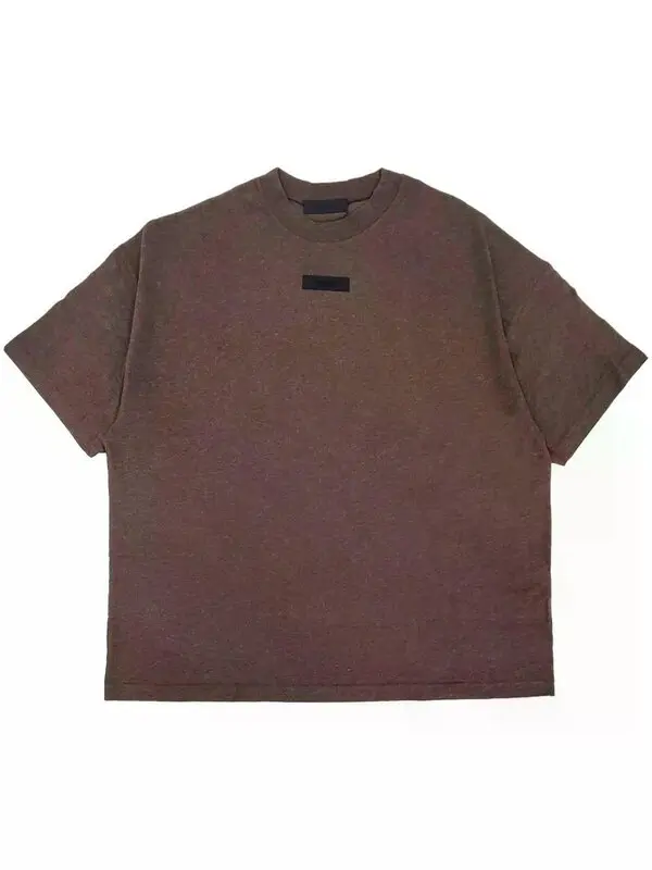 Fear Of God Logo-appliqué Cotton T-shirt - Brown