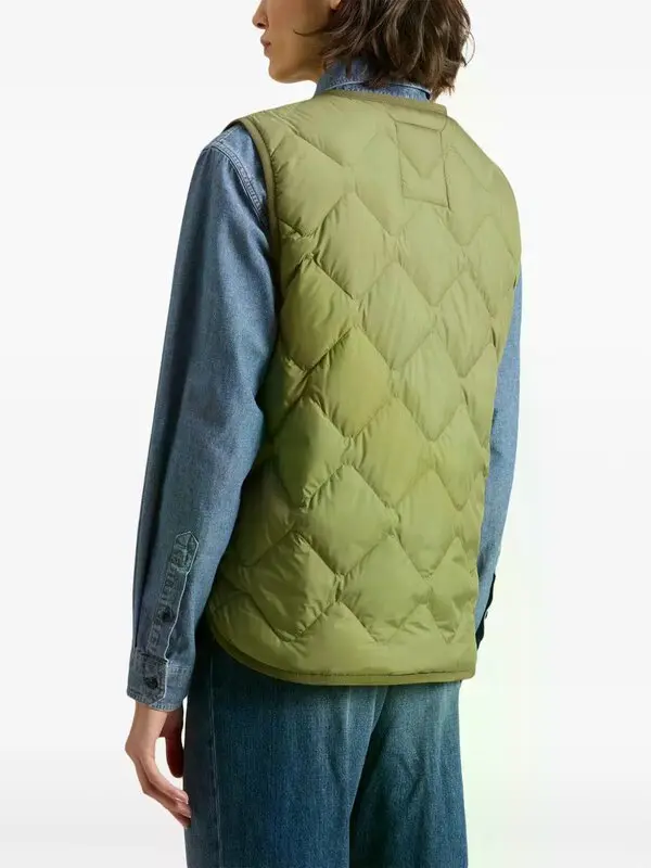Woolrich Padded Quilted Vest - Green