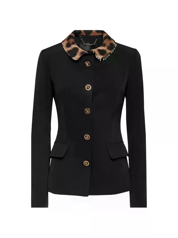 Philipp Plein Leopard Print-collar Cady Jacket