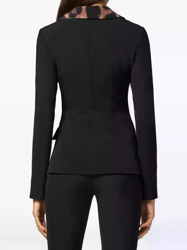 Philipp Plein Leopard Print-collar Cady Jacket