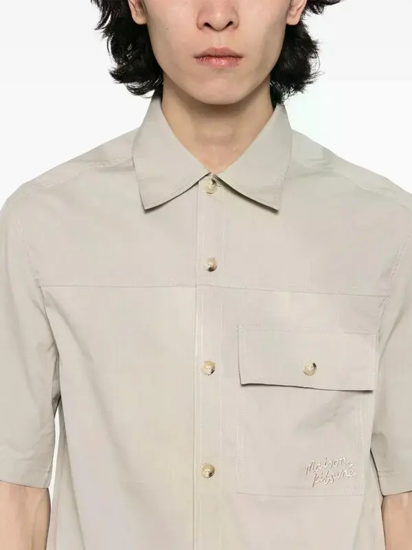 Maison Kitsuné Short-sleeves Shirt - Brown