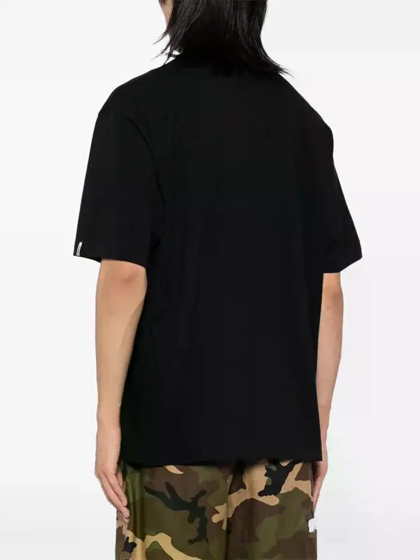 A BATHING APE Graphic-print Cotton T-shirt - Black