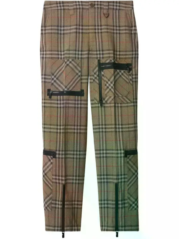 Burberry Check Cargo Trousers