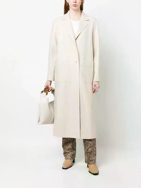 Harris Wharf London Virgin Wool Trenchcoat