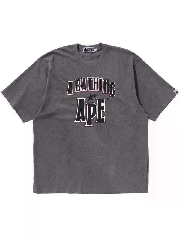 A BATHING APE Logo-print T-shirt - Grey