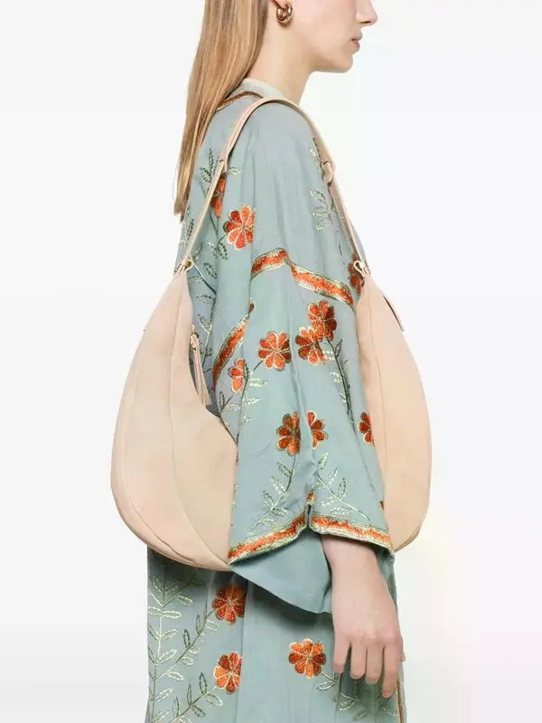 Pinko Suede Shoulder Bag - Neutrals