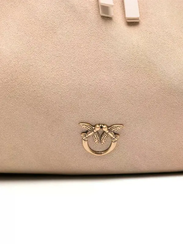 Pinko Suede Shoulder Bag - Neutrals