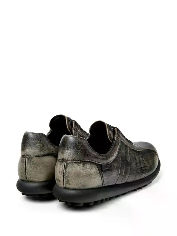 Camper Pelotas Ariel Distressed Leather Sneakers - Grey