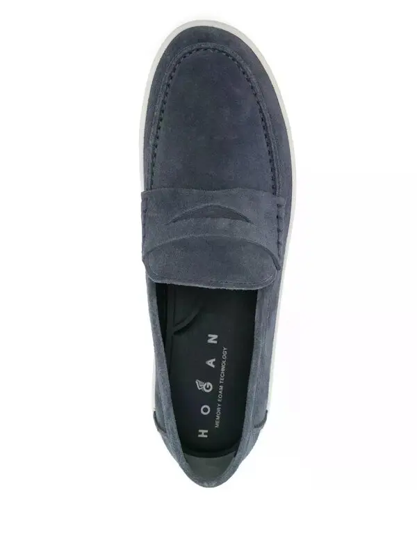 Hogan Suede Loafers - Blue
