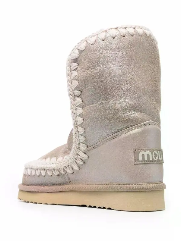 Mou 24 Metallic Boots - Neutrals
