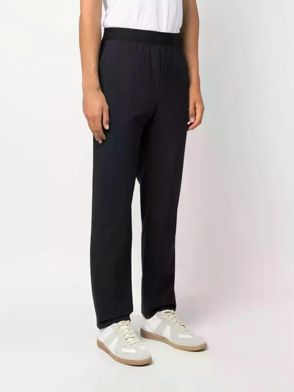 MSGM Straight-leg Trousers With Logo Waistband