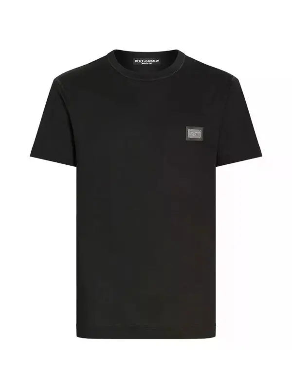 Dolce & Gabbana Logo-plaque Cotton T-shirt