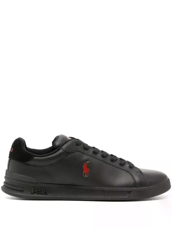 Polo Ralph Lauren Embroidered Pony Low-top Sneakers - Black