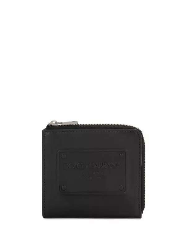 Dolce & Gabbana Logo-debossed Zip-around Wallet - Black