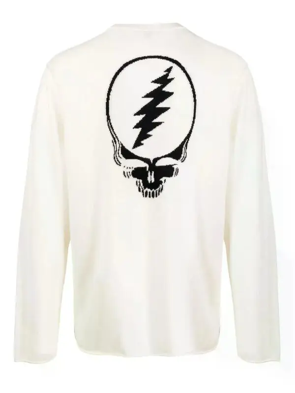 JAMES PERSE Grateful Dead Intarsia Knit Cashmere Jumper