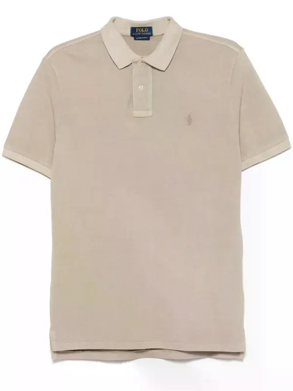 Polo Ralph Lauren Embroidered Polo Shirt - Neutrals