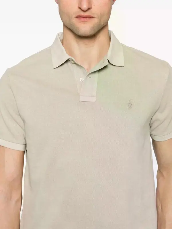 Polo Ralph Lauren Embroidered Polo Shirt - Neutrals