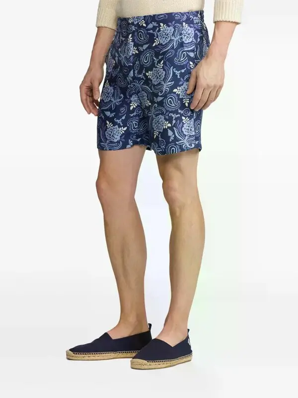 Ralph Lauren Purple Label Paisley-print Swim Shorts - Blue