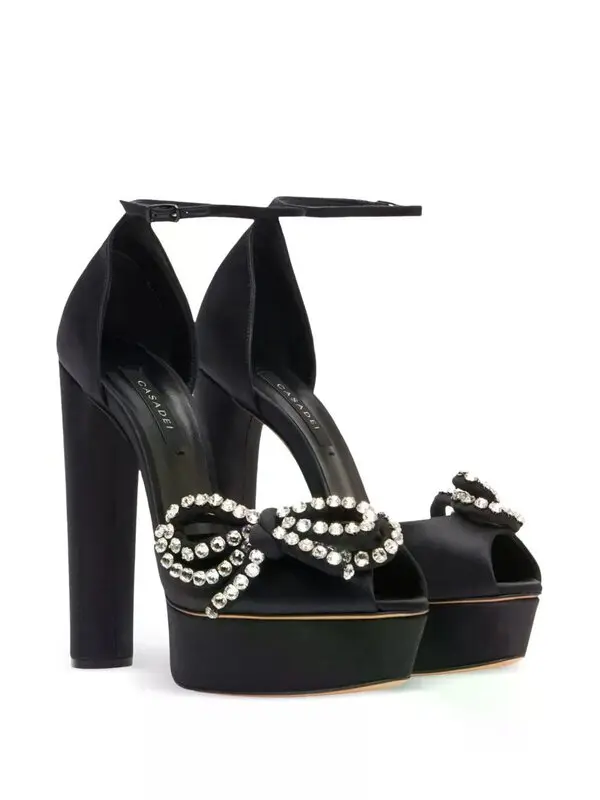 Casadei 140mm Judith Sandals With Crystal Embellishment