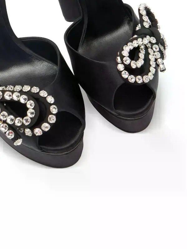 Casadei 140mm Judith Sandals With Crystal Embellishment
