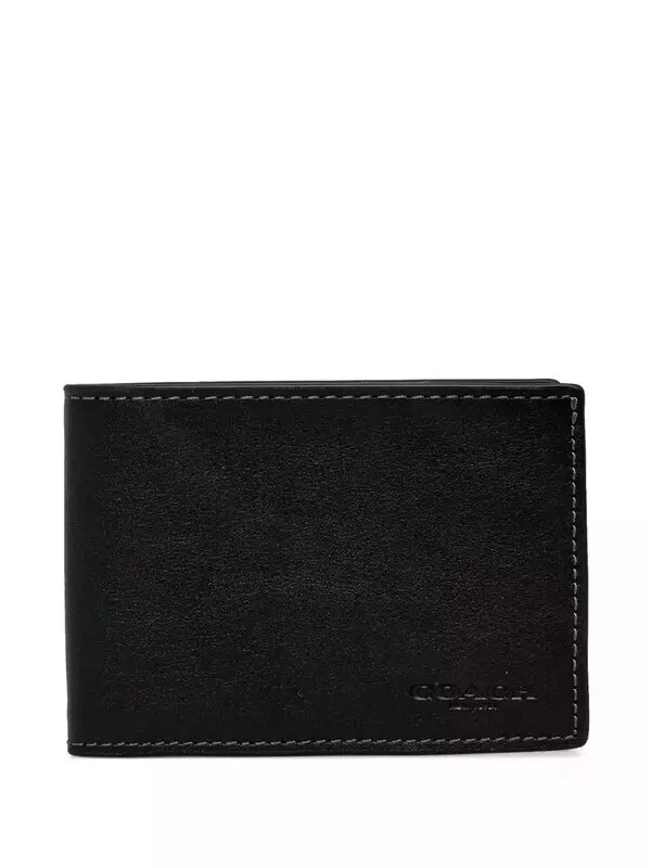 COACH Bi-fold Leather Wallet - Black