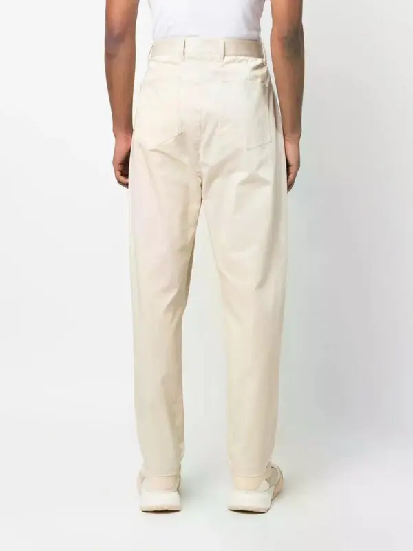 COUNTY OF MILAN Layered Tapered Cotton Blend Trousers