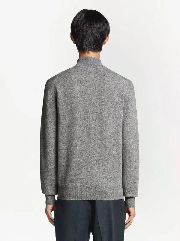 Zegna Oasi Mock-neck Cashmere Jumper