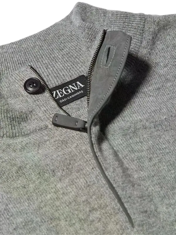 Zegna Oasi Mock-neck Cashmere Jumper