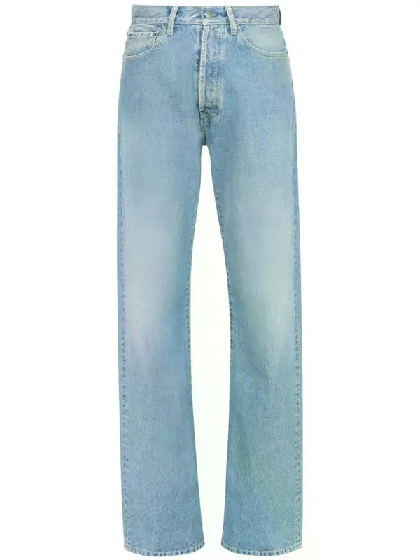 MAISON MARGIELA Straight-leg Turn-up Jeans - Blue