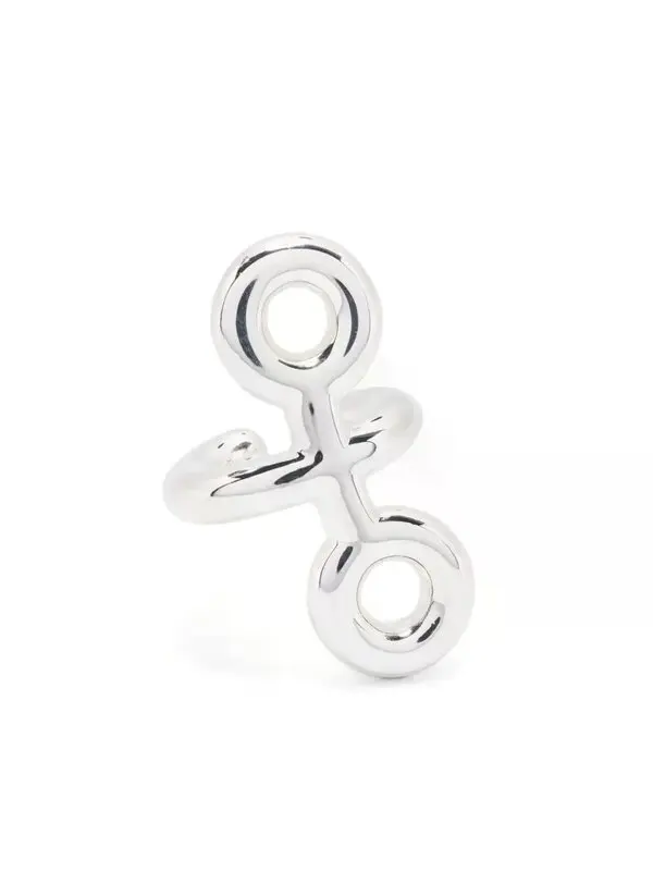 Charlotte Chesnais Binary Chain Ear Cuff - Silver