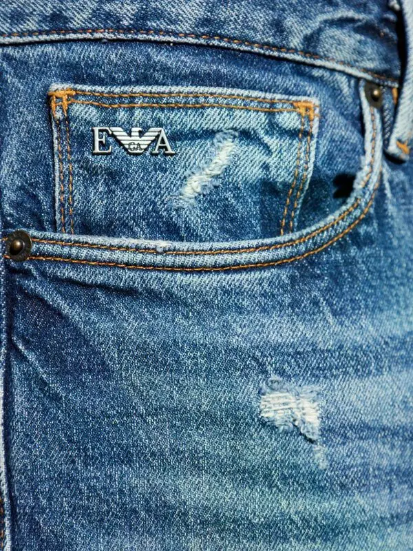 Emporio Armani Distressed-effect Jeans