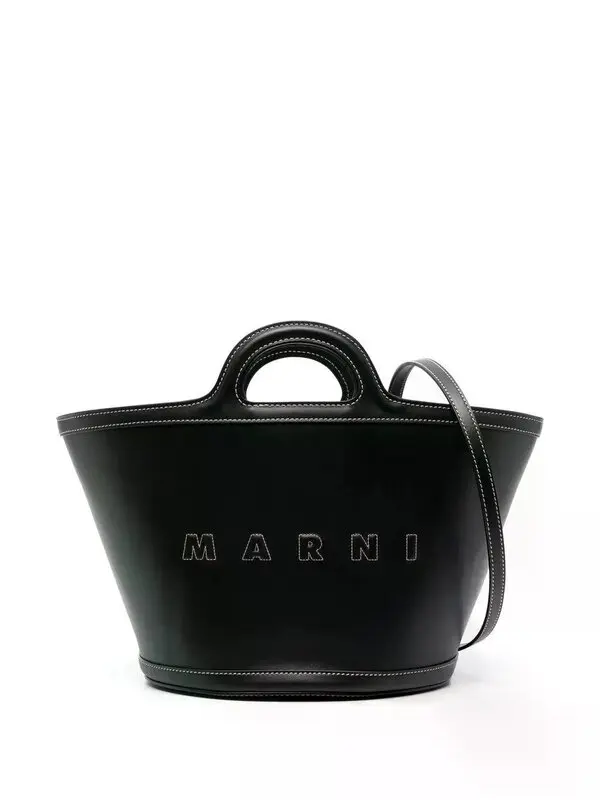 Marni Large Tropicalia Tote Bag - Black
