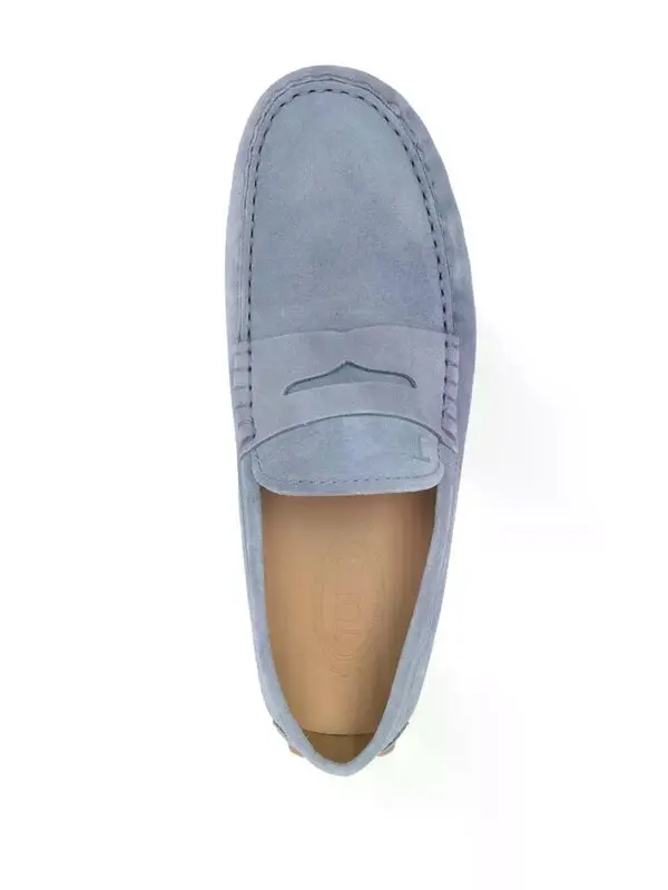 TOD'S Gommino Suede Driving Loafers - Blue