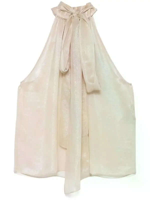 TOM FORD Sleeveless Pussy-bow Blouse