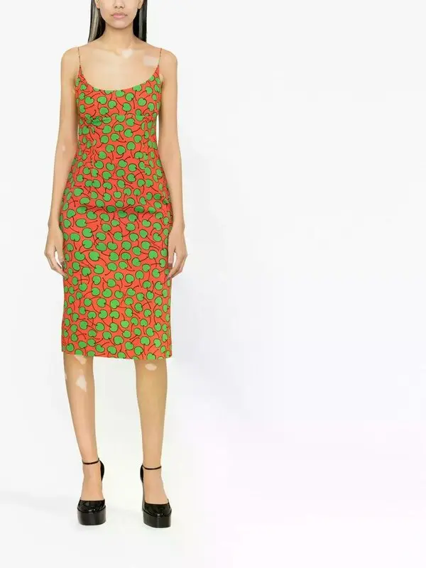 Moschino Graphic Print Midi Dress