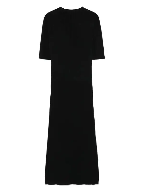 Dkny Ribbed Midi Dress With Cut-out Detail