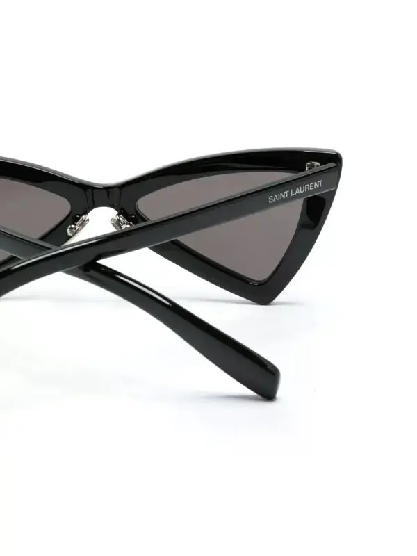 Saint Laurent Geometric Frame Sunglasses - Black