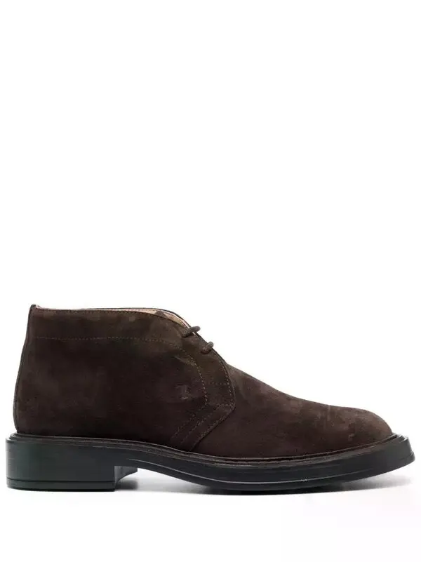 TOD'S Extralight Suede Lace-up Loafers