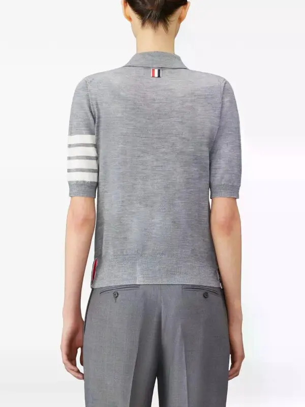 Thom Browne 4-bar Short Sleeve Polo Shirt