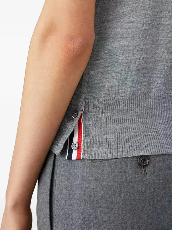 Thom Browne 4-bar Short Sleeve Polo Shirt