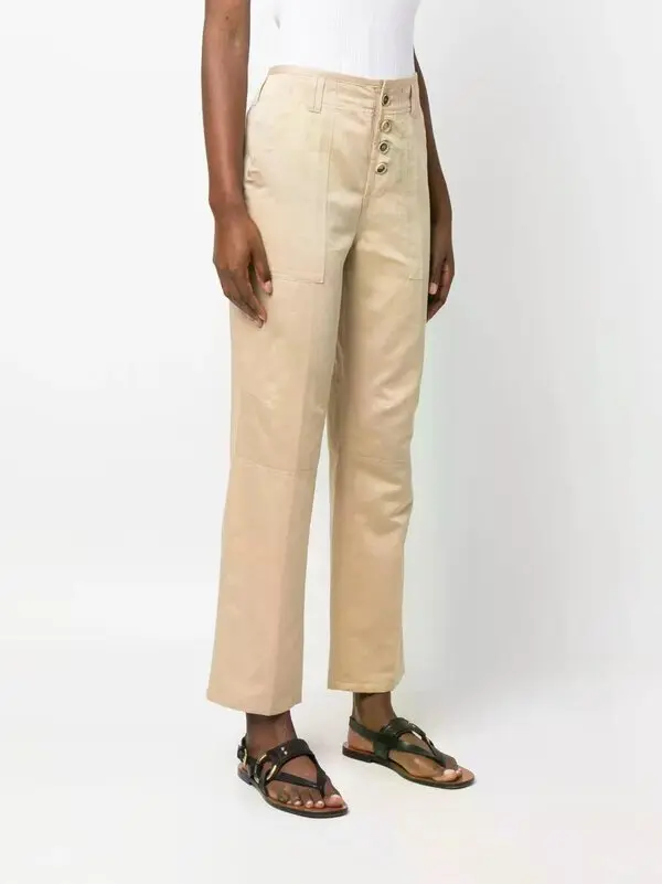 SEMICOUTURE Button-fly Straight-leg Trousers