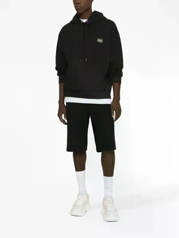 Dolce & Gabbana Cotton Track Shorts - Blue
