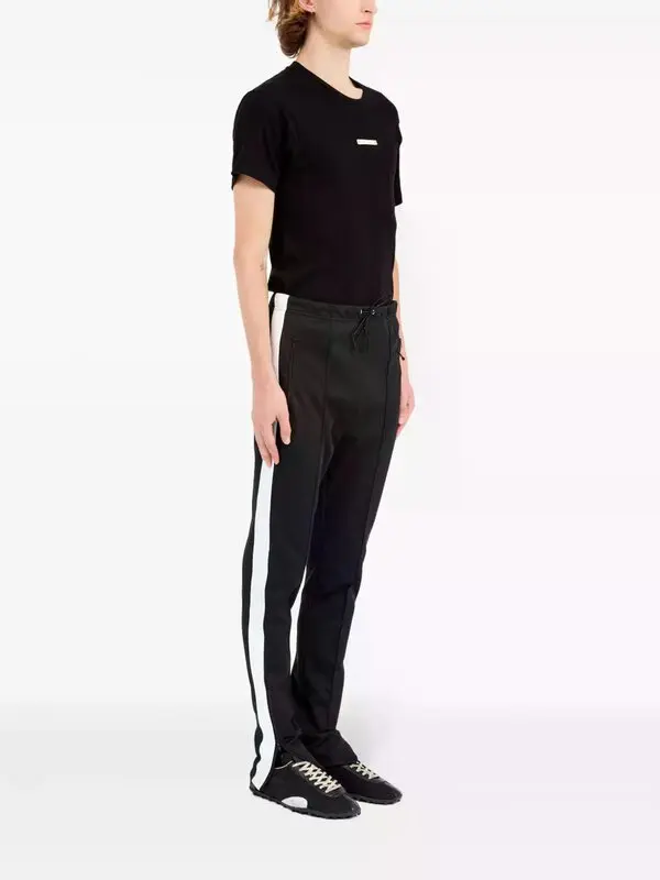 MAISON MARGIELA Four-stitch Logo Track Pants - Black